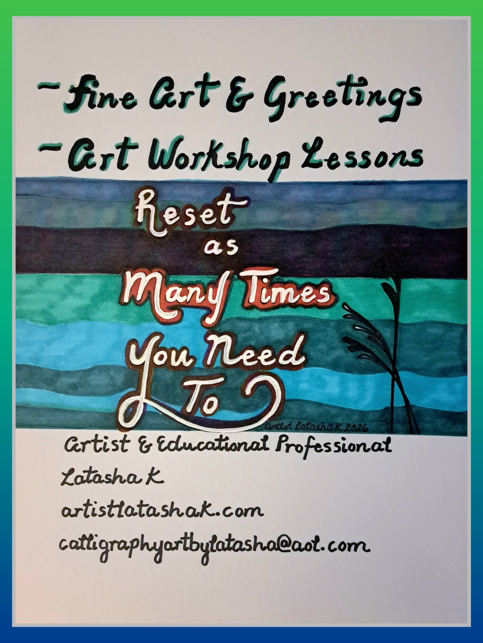 Fine Art & Greetings – Fine Artist & Educational Professional